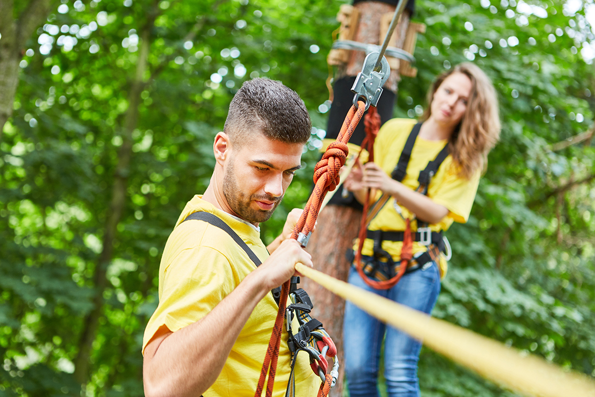 High Ropes Retreat Activity In Pennsylvania - Black Rock Retreat Center